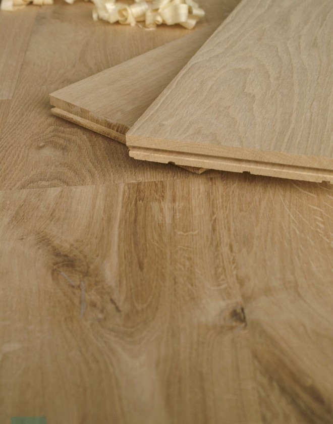 7" Distressed Oak Flooring DD19 - 180mm Wide Brushed Unfinished